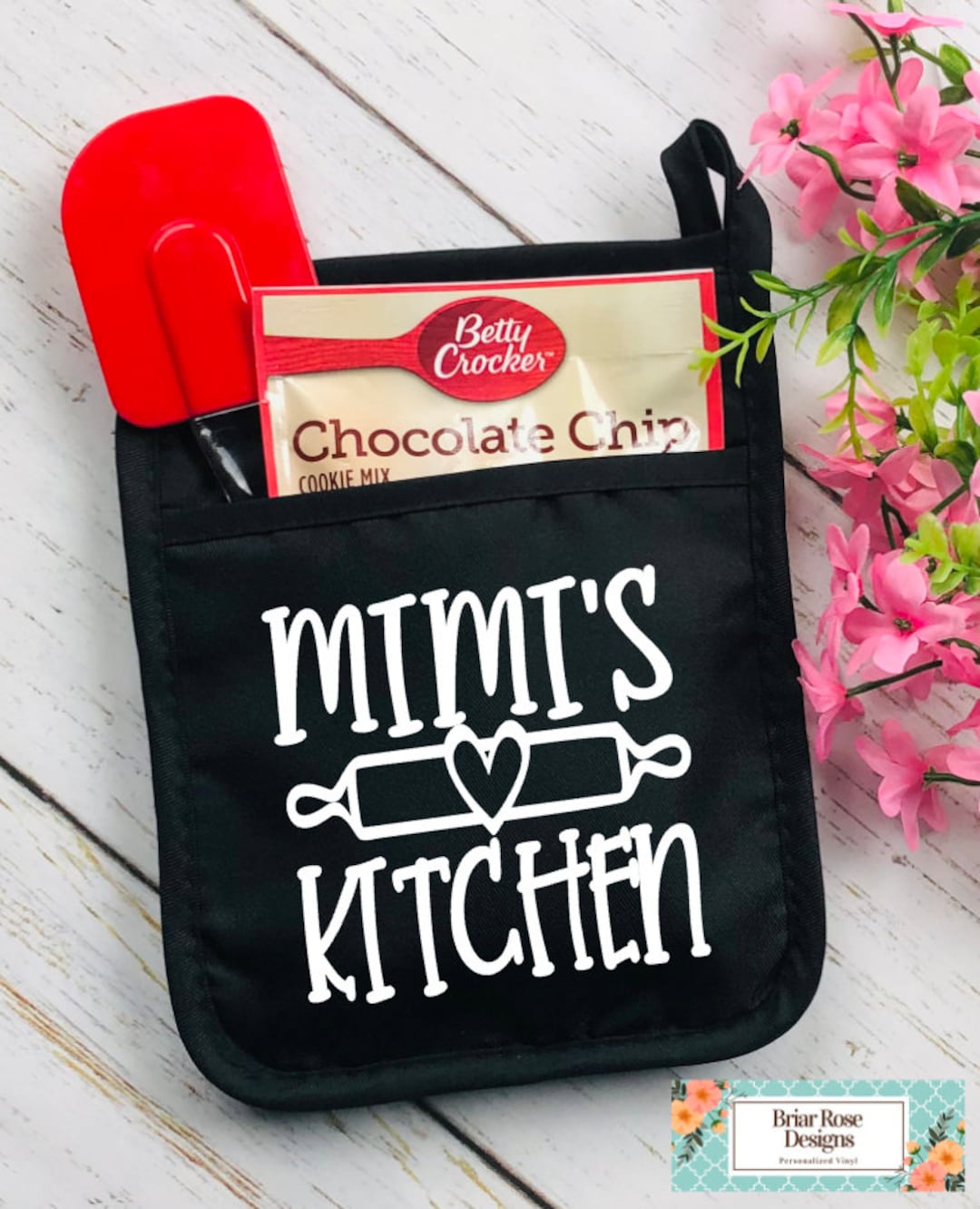 Mimi Pocket Pot Holder/ Mimi Pocket Hot Pad/ Gift Set With Cookie or ...