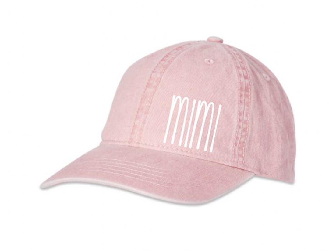 Mimi Hat, Personalized Baseball Cap, Adjustable Soft Cotton, Ladies Fit ...