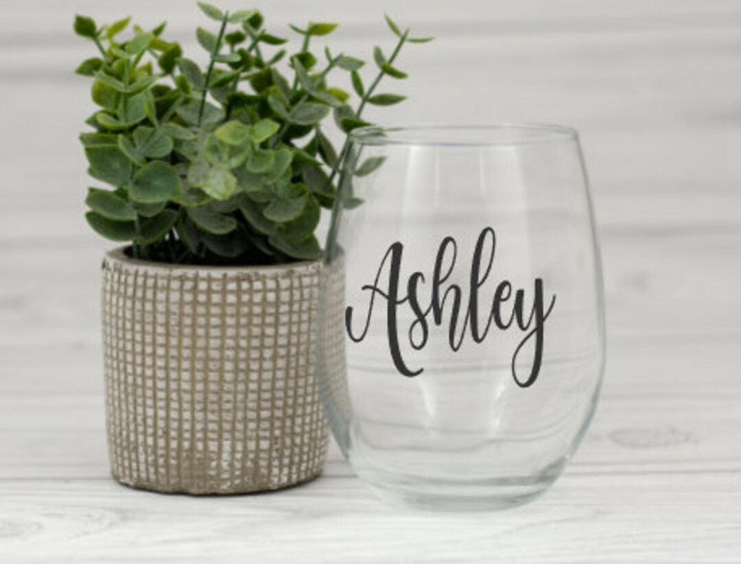 Personalized Stemless Wine Glass Custom Stemless Wine Glass - Etsy