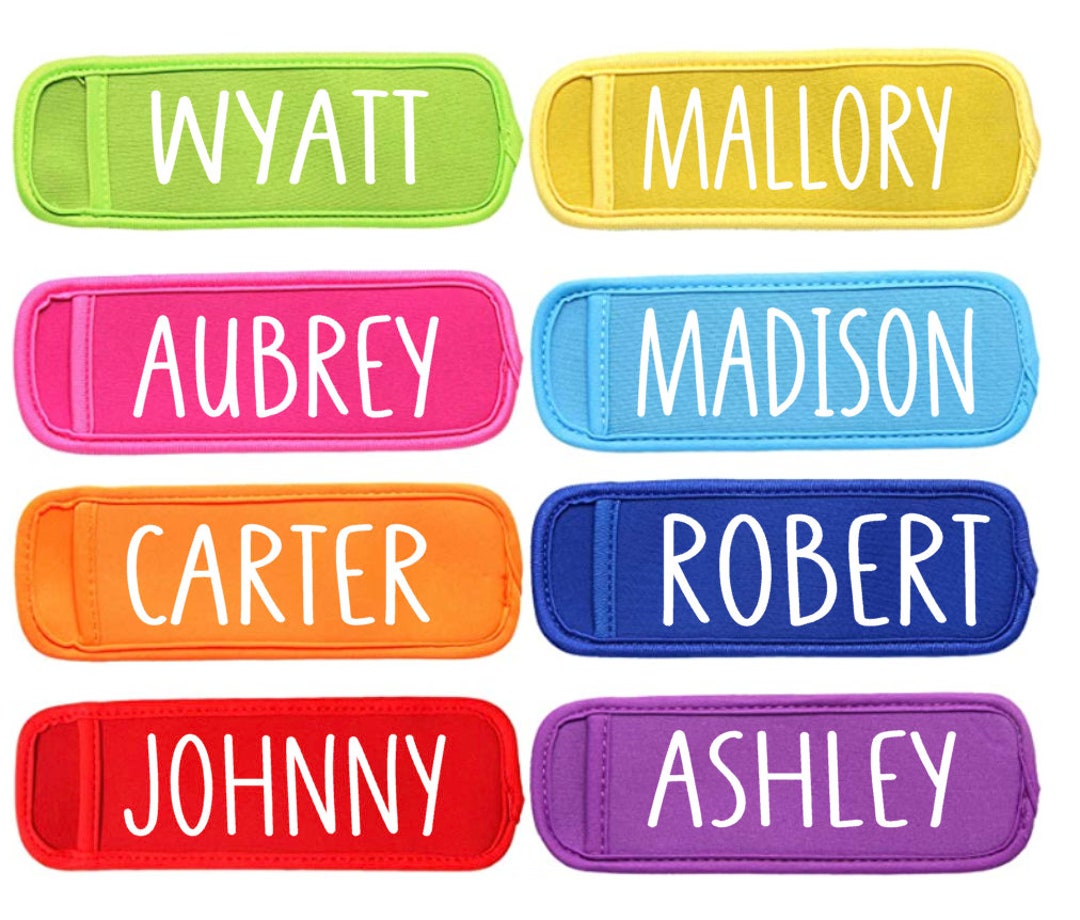 Personalized Popsicle Sleeve, Custom Ice Pop Holder, Otter Pop Coozie ...