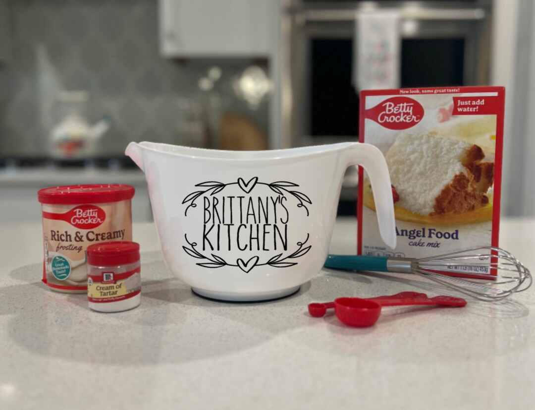 Personalized Kitchen Mixing Bowl, Custom Gift, Mother's Day Gift ...
