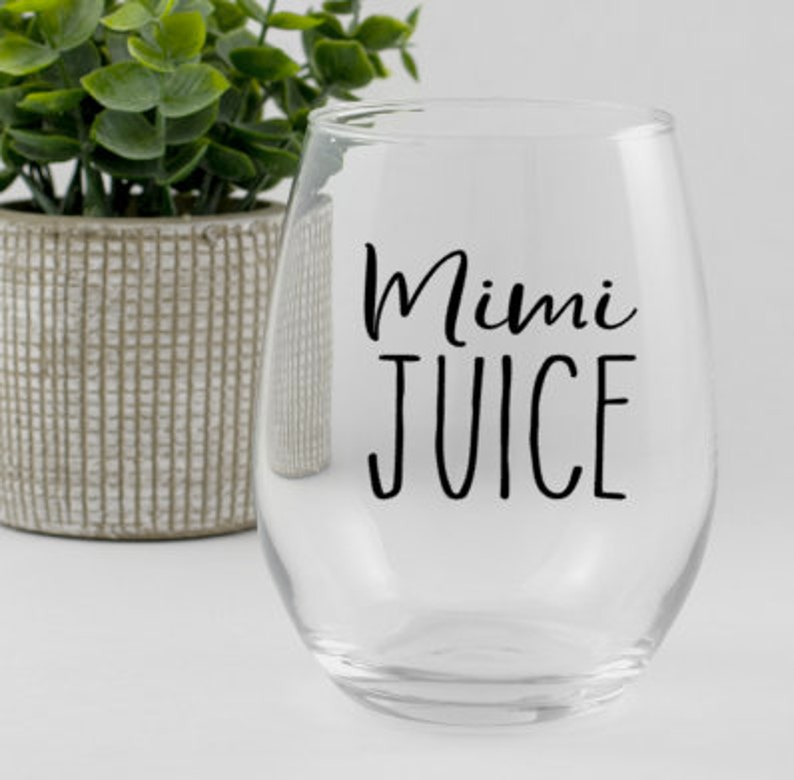 Mimi Wine Glass Personalized Stemless Wine Glass Custom Wine - Etsy