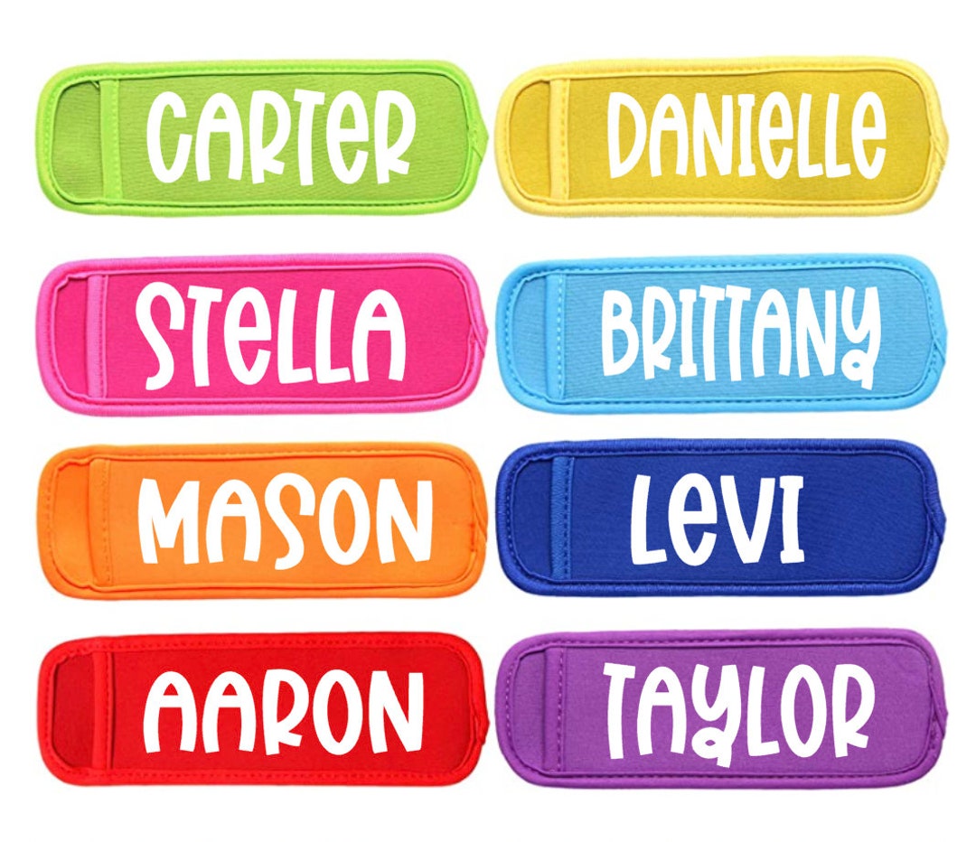 Personalized Popsicle Sleeve, Custom Ice Pop Holder, Otter Pop Coozie ...