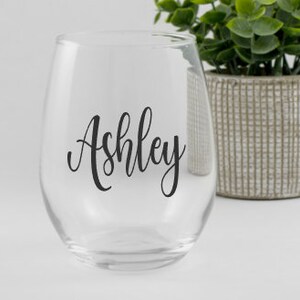 Personalized Stemless Wine Glass Custom Stemless Wine Glass - Etsy