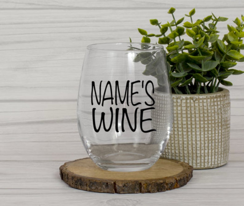 Personalized Stemless Wine Glass Custom Stemless Wine Glass - Etsy