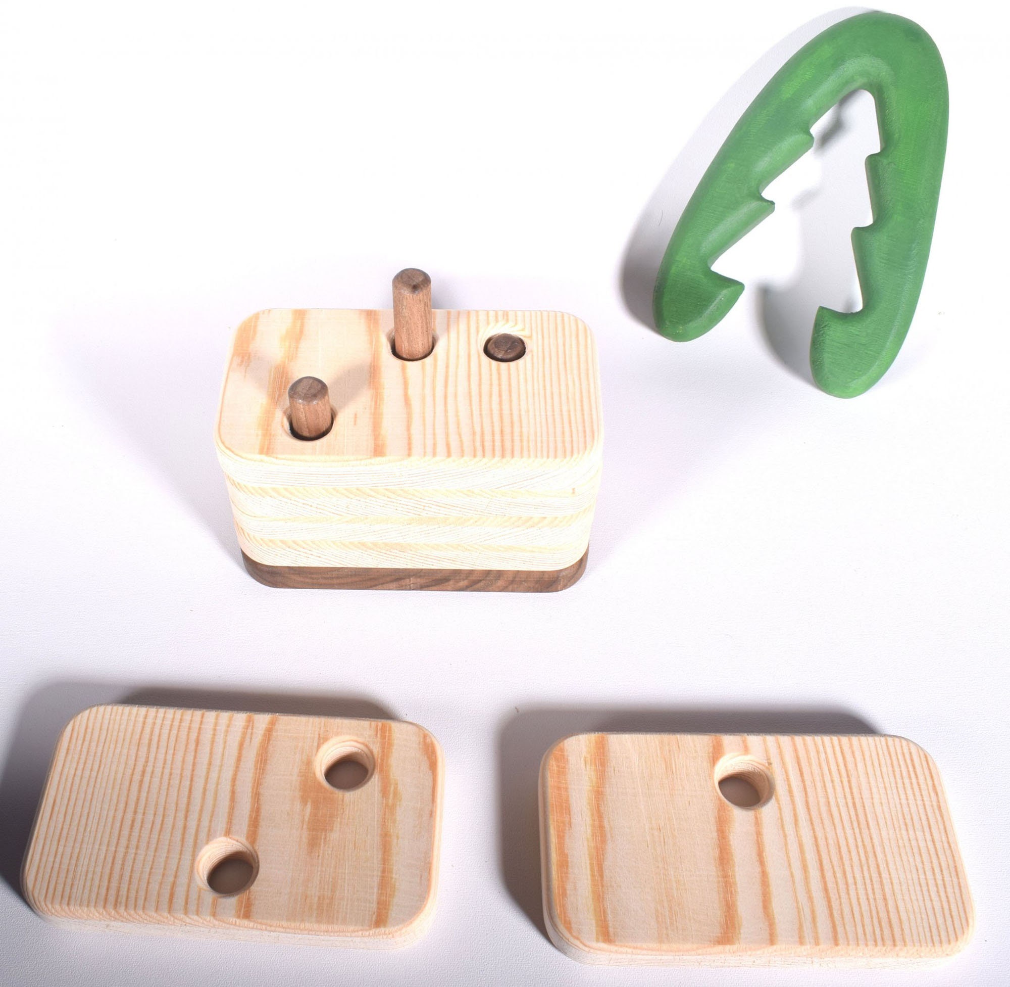 Wooden Rectangular Puzzle Wooden Stacking Toy Wooden - Etsy