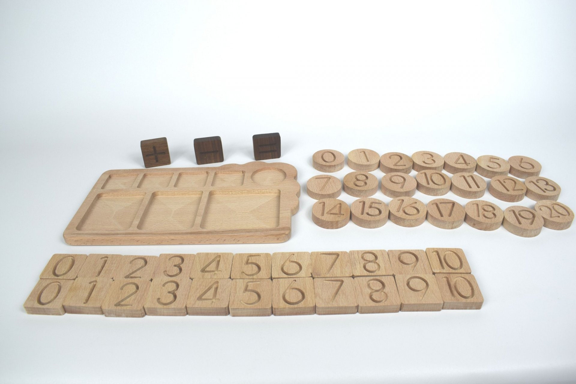 Wooden Math Board for Children 47 Pieces Educational Toys | Etsy