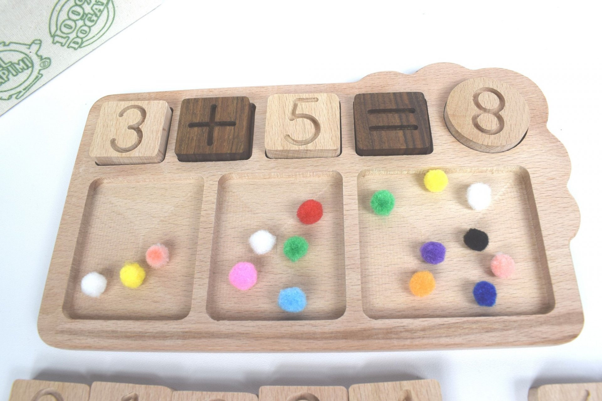Wooden Math Board for Children 47 Pieces Educational Toys | Etsy