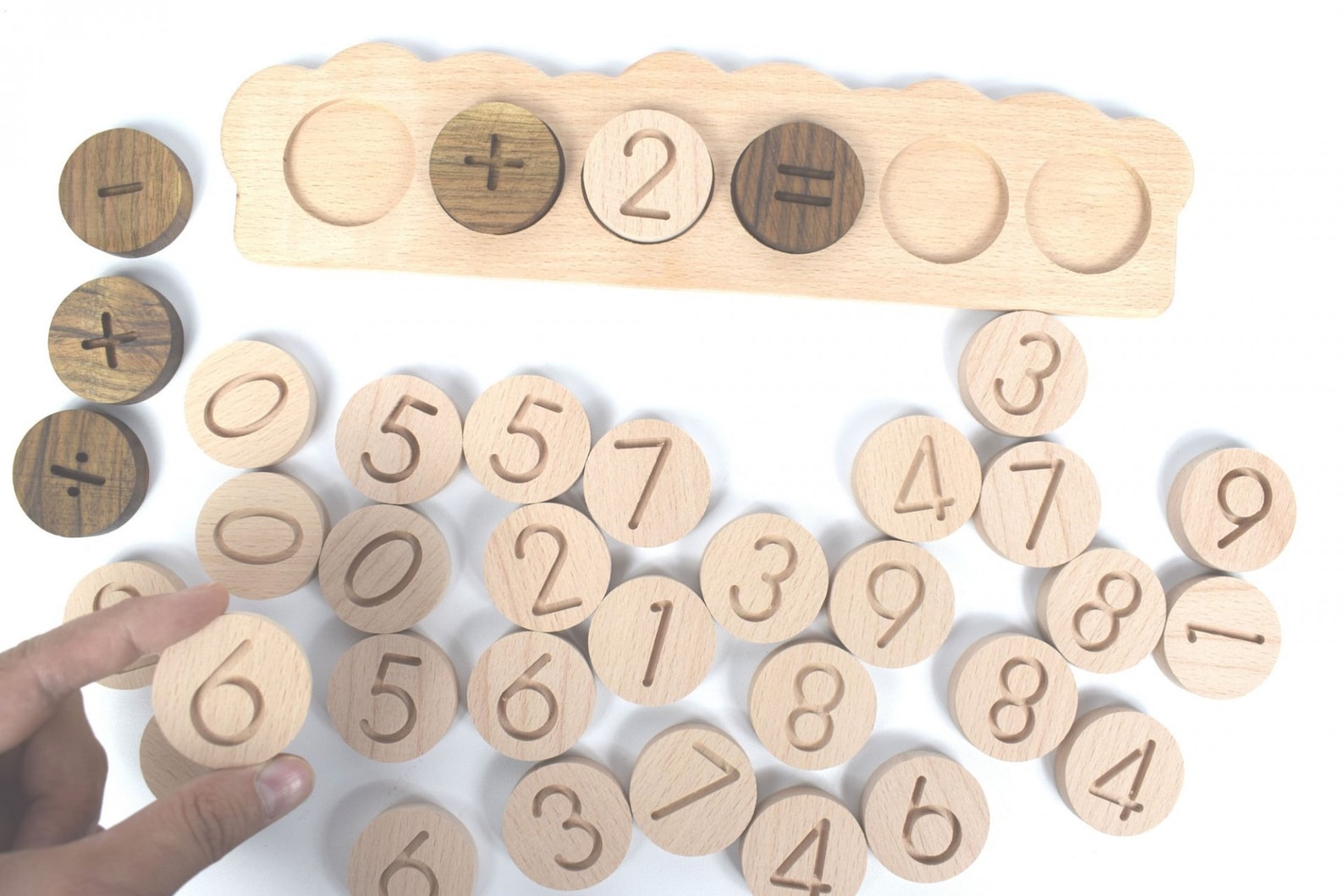 Wooden Math Board Educational Toys Homeschool Math Math - Etsy