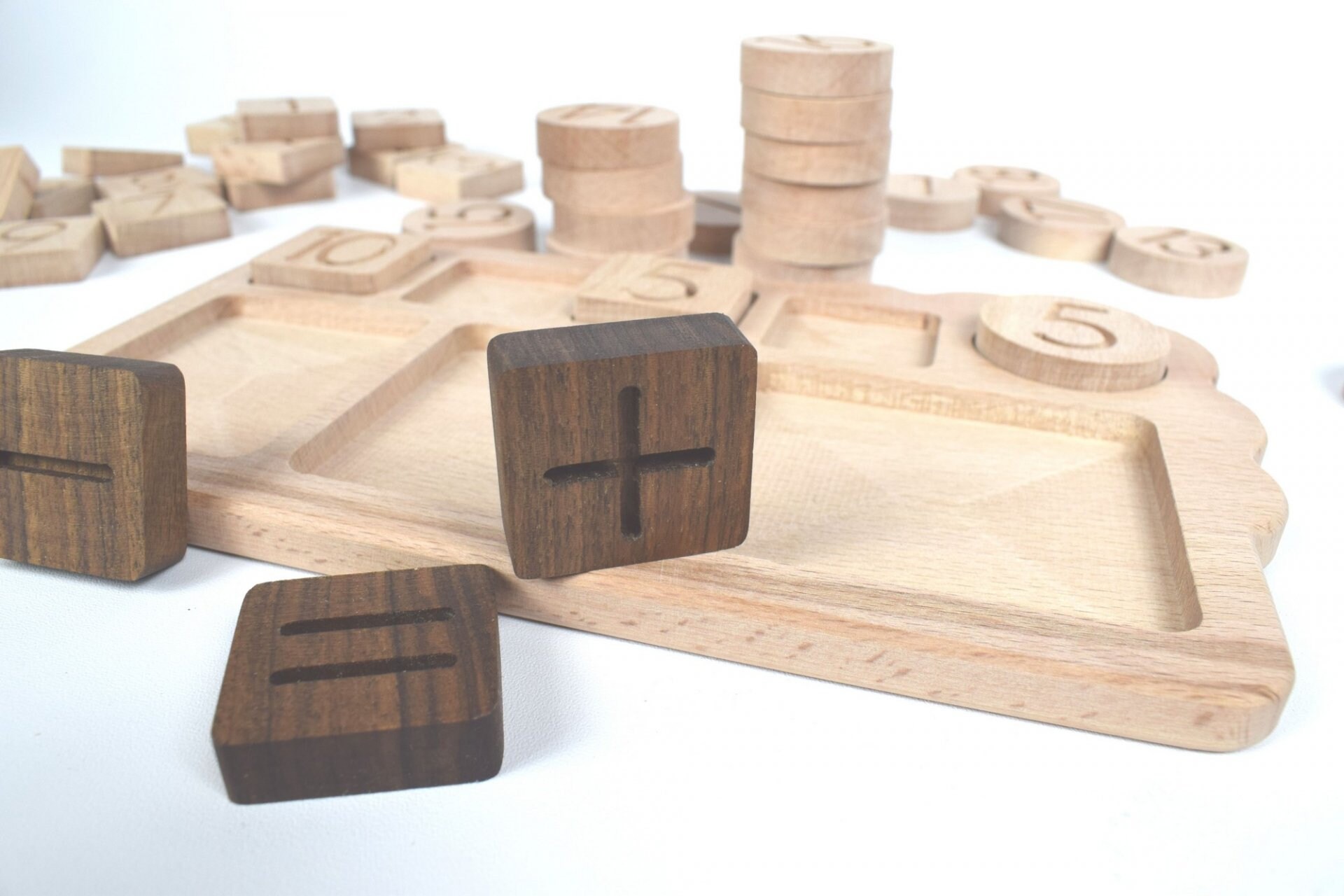 Wooden Math Board for Children 47 Pieces Educational Toys | Etsy