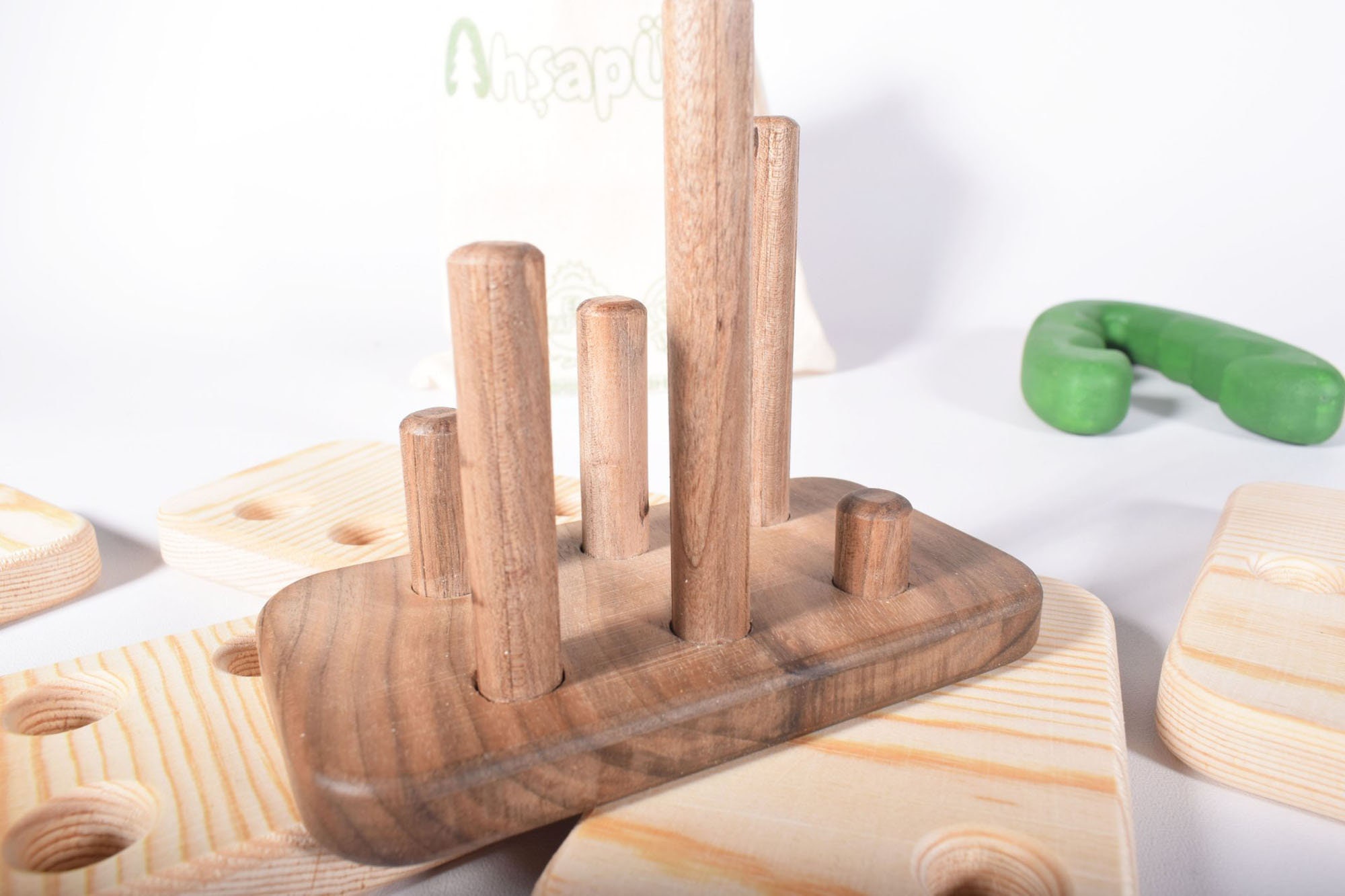 Wooden Rectangular Puzzle Wooden stacking toy Wooden | Etsy