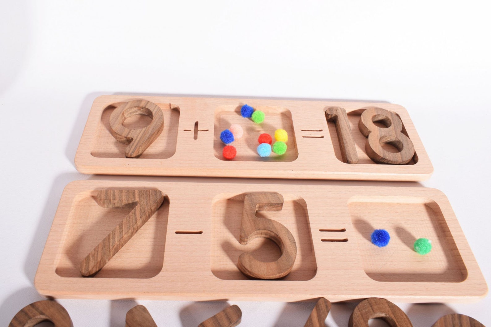 Wooden Addition and Subtraction Board - Educational Toys - Homeschool ...