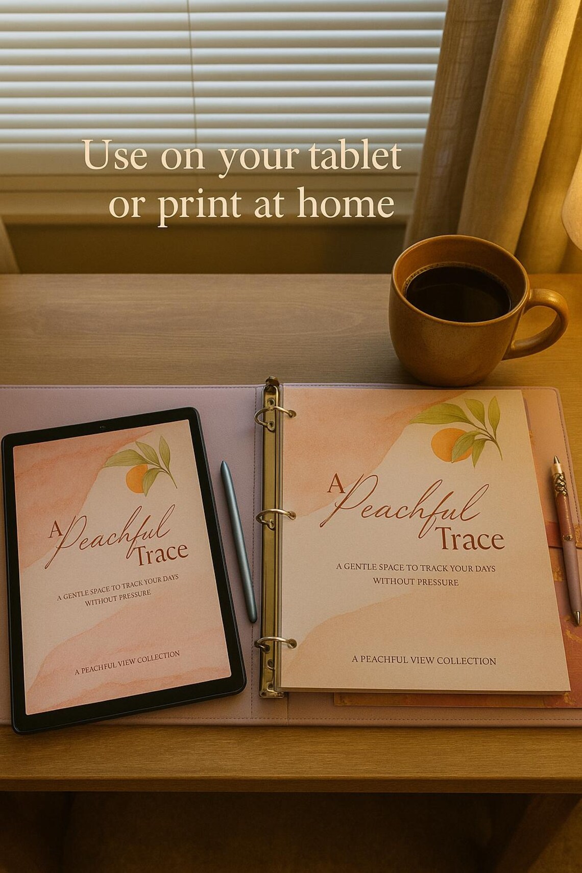 A Peachful Trace Digital Journal | Printable Planner for Self-growth ...