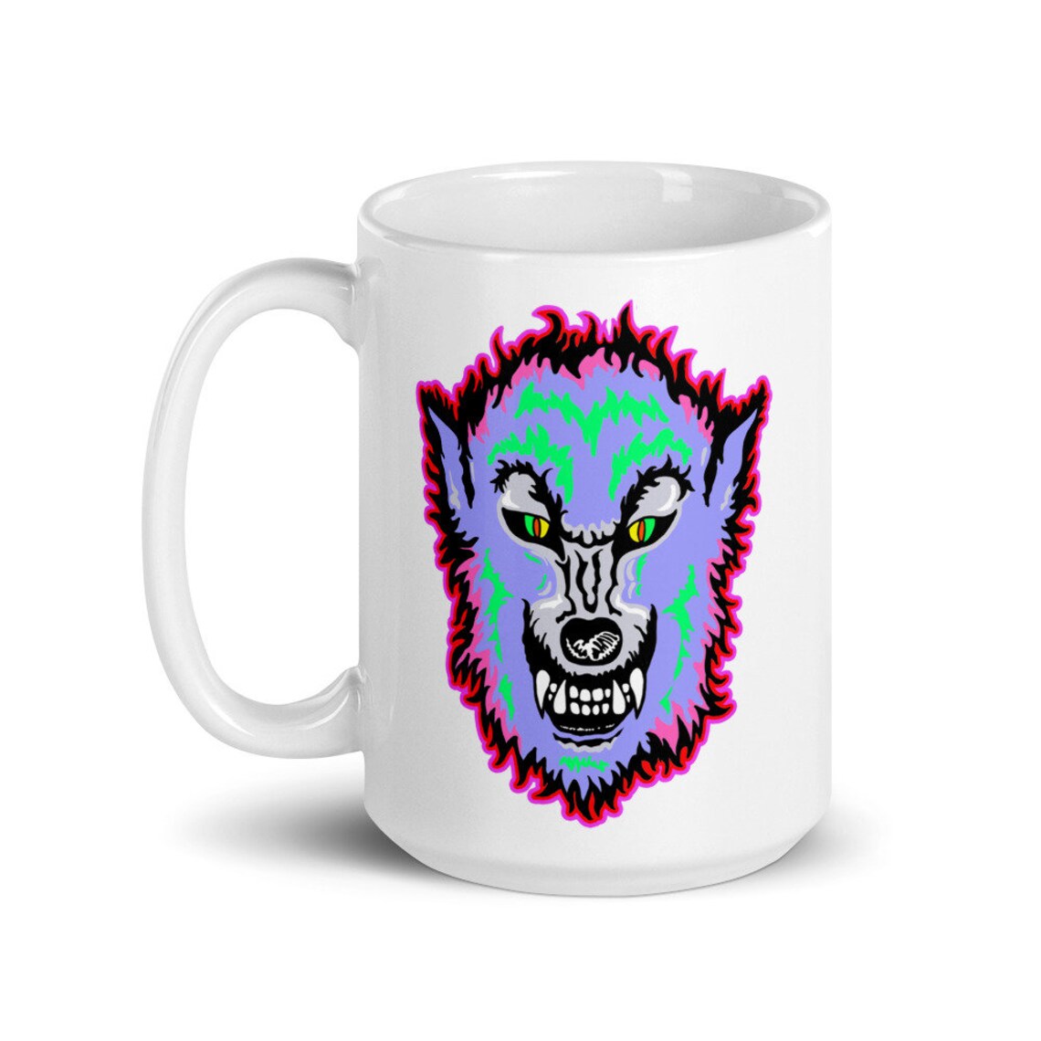Werewolf Mug/ Funny Monster Mug/ Classic Monsters/ Halloween Coffee ...