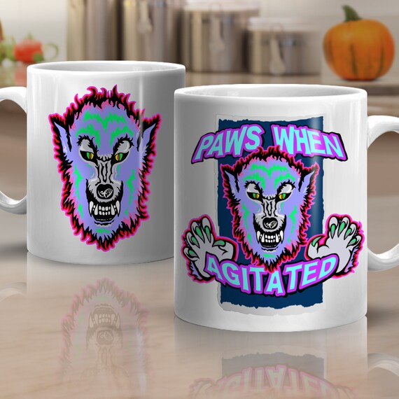 Werewolf Mug/ Funny Monster Mug/ Classic Monsters/ Halloween | Etsy