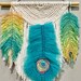Macrame Feathers, Peacock Feather, Wall Decor, Semi Lunar Macrame - Etsy