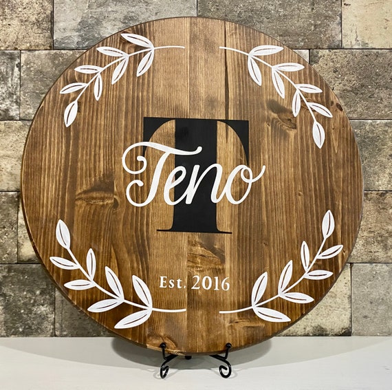 Family Name Sign Established Date Sign - Etsy