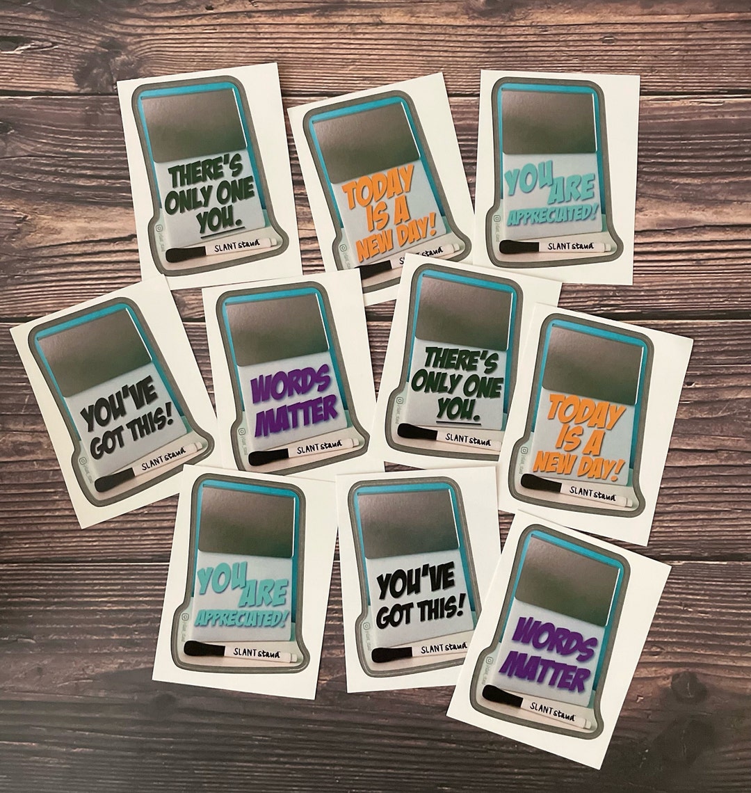 SLANT Stand Affirmation Stickers - Etsy