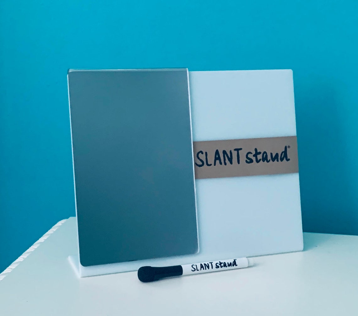 Large Horizontal SLANT Stand With Half Mirror (item # 007) - Etsy