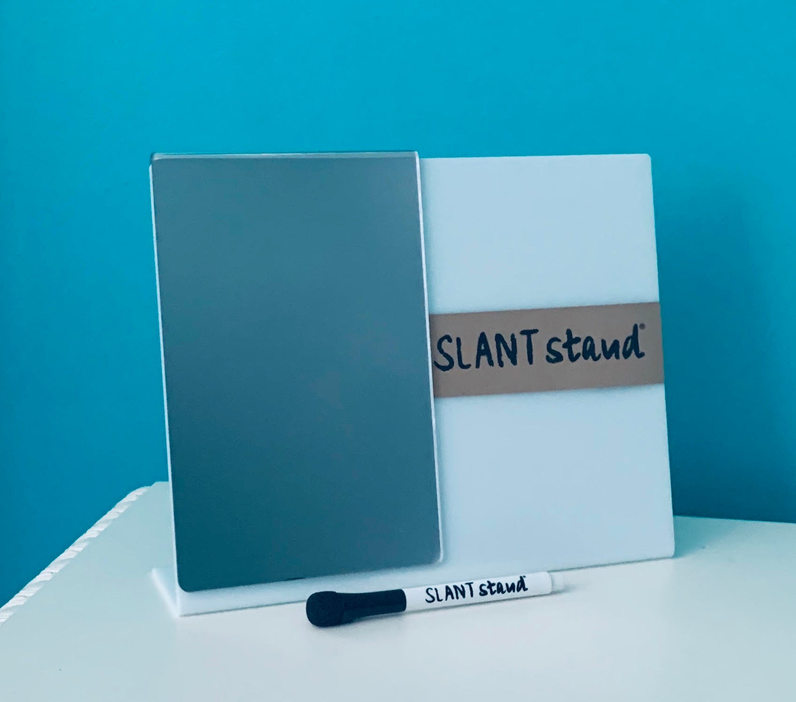 Large Horizontal SLANT Stand With Half Mirror (item # 007) - Etsy