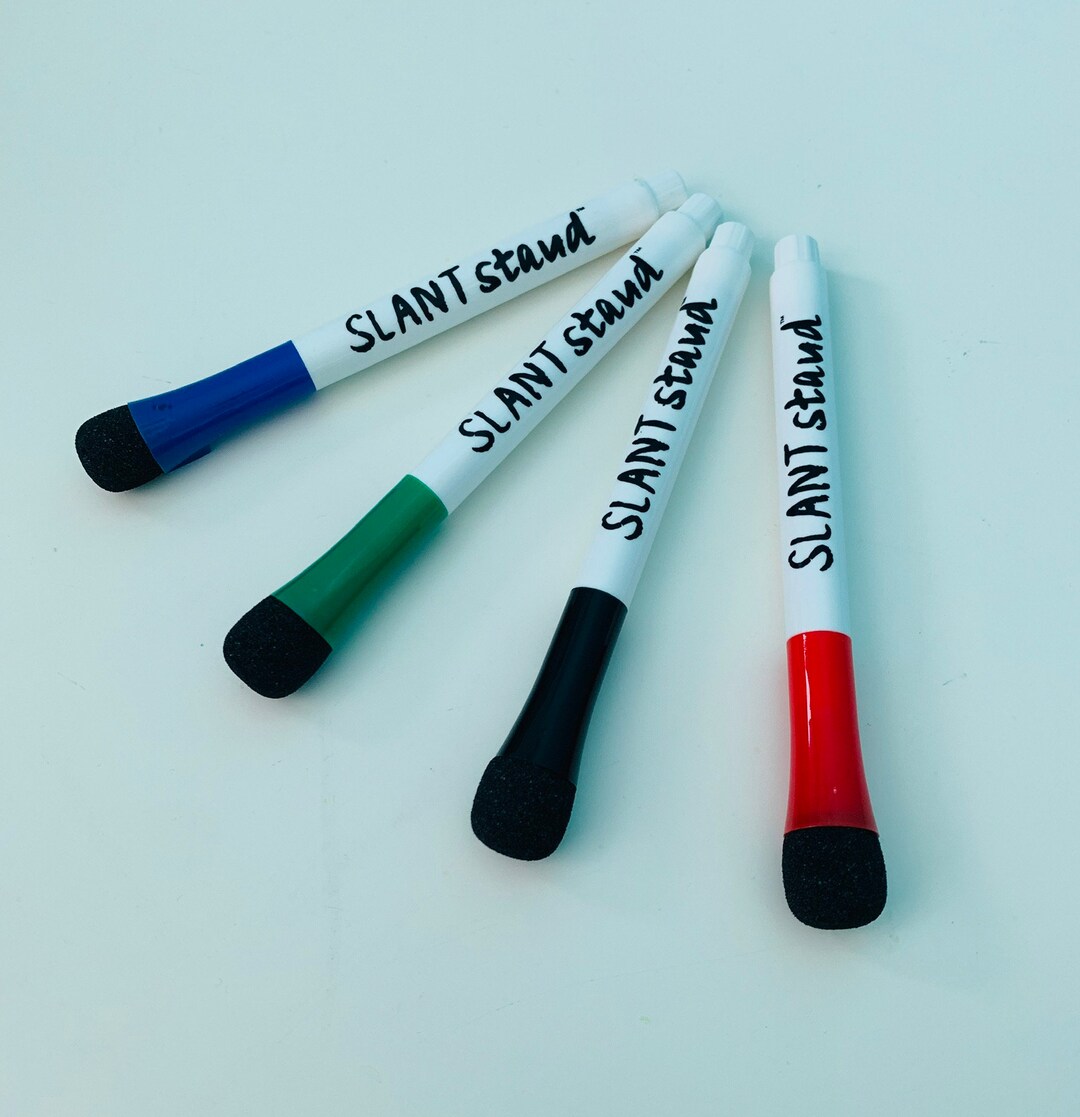 Set of Four SLANT Stand Markers- BLACK Only (item # 009) - Etsy