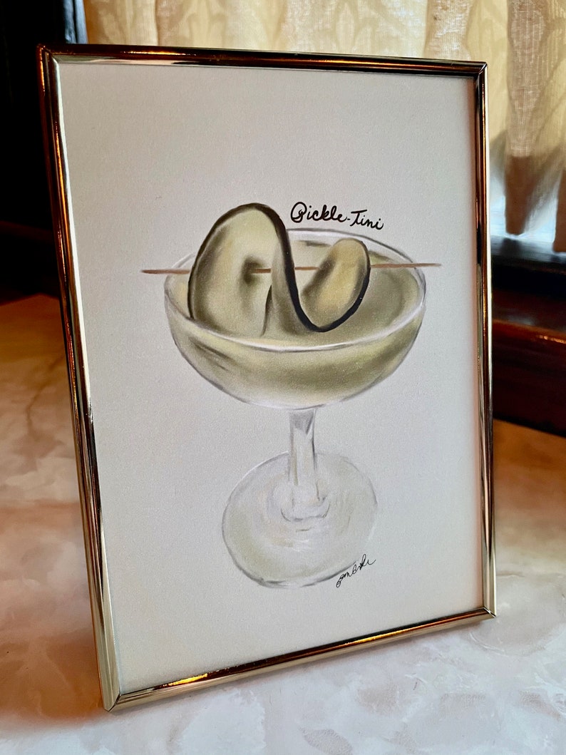Pickle-tini Cocktail Print digital Download - Etsy