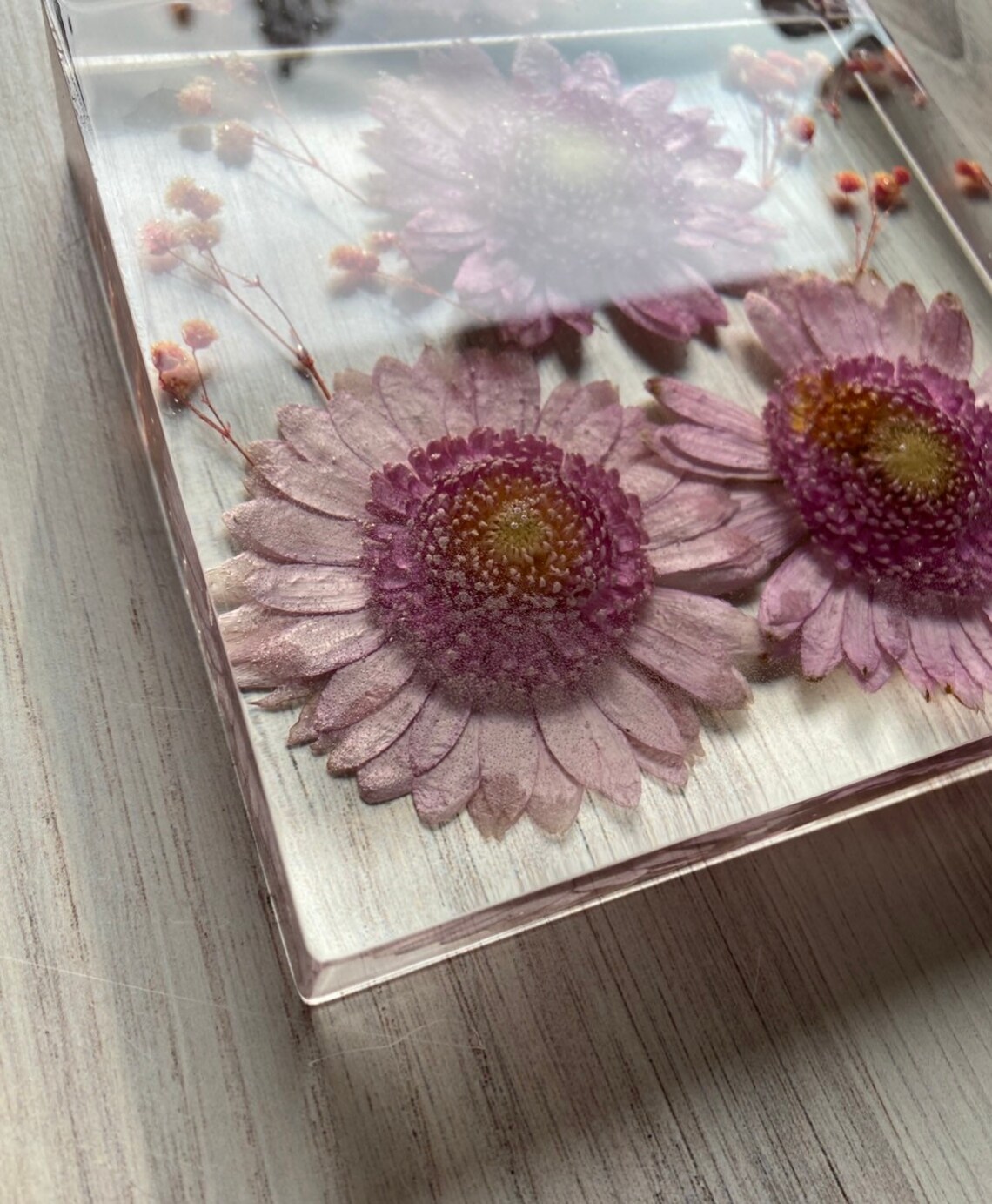Wedding Flower Preservation Block, 6-inch Keepsake (coasters Sold ...