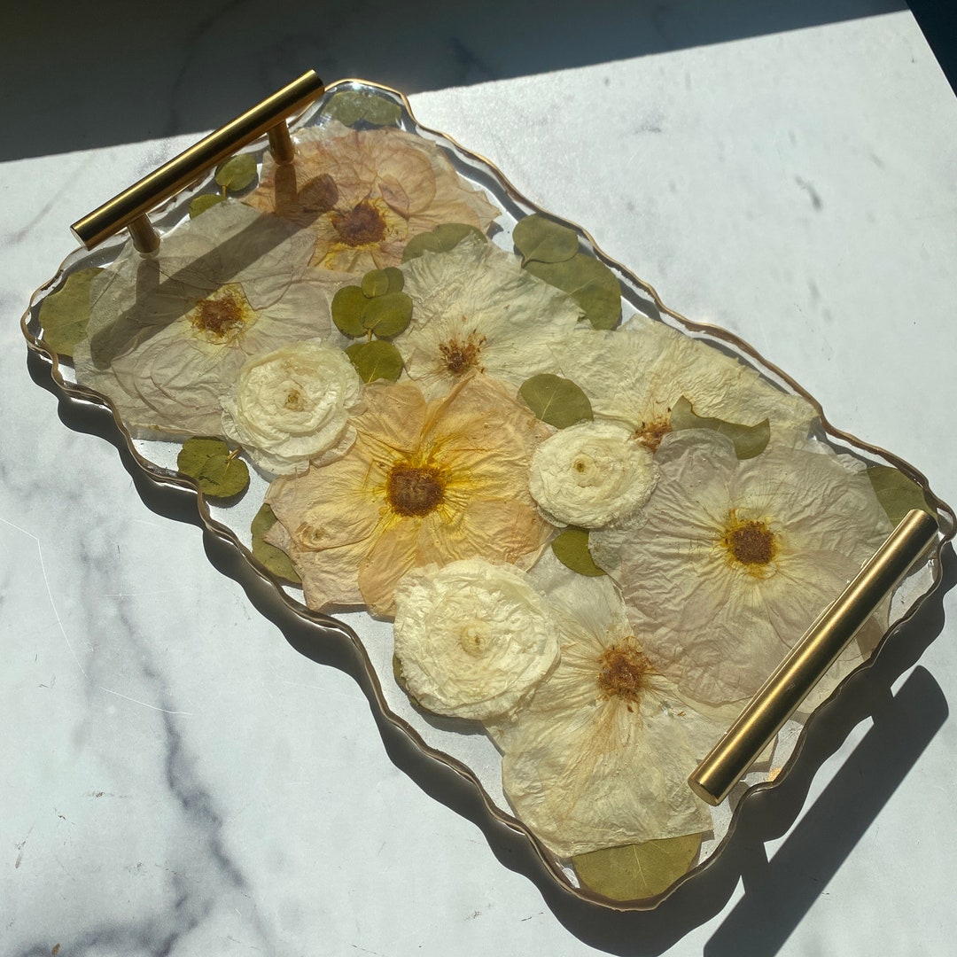Custom Pressed Tray With Wedding Flowers, Flower Preservation, Bouquet ...