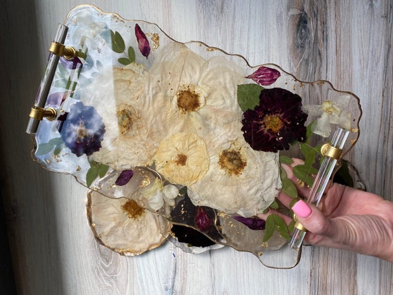 Custom Pressed Tray With Wedding Flowers Flower Preservation - Etsy
