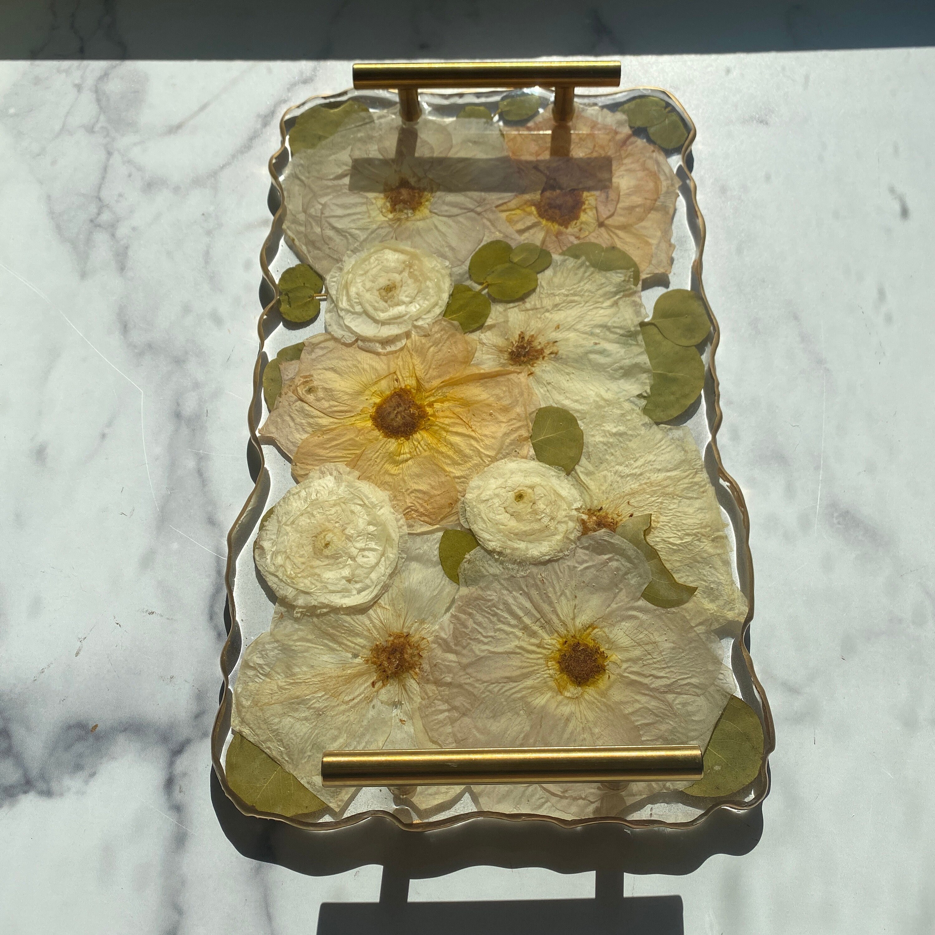 Custom Pressed Tray With Wedding Flowers Flower Preservation - Etsy