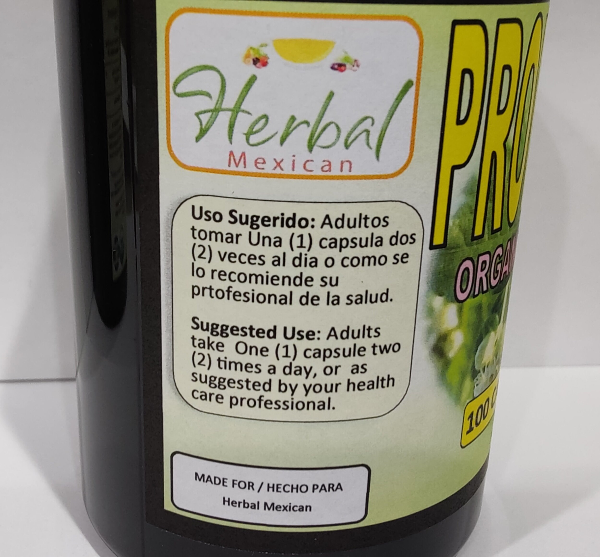 Prodigiosa 100 Capsulas, Prodijiosa, Amula Herbs, Premium Organic ...