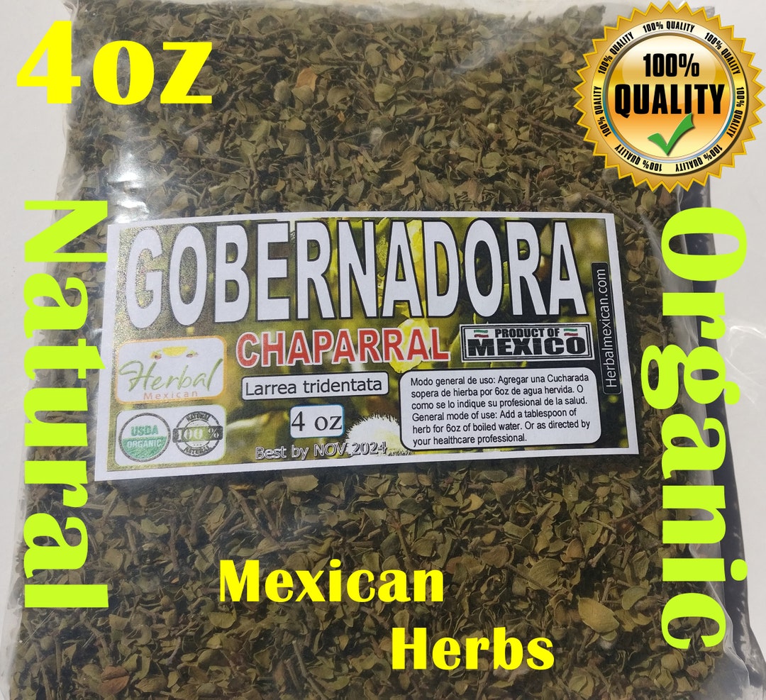 Gobernadora Tea, Gobernadora, 4oz Larrea Tridentata, Chaparral Leaf ...