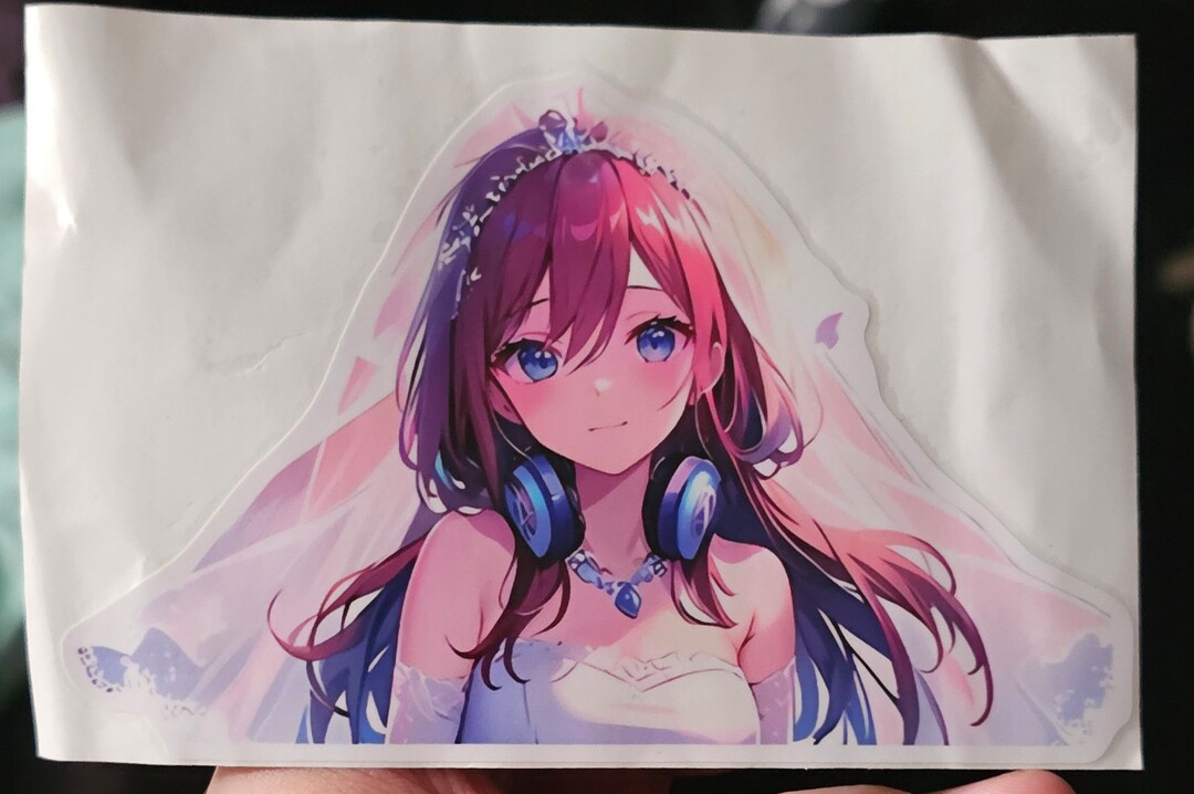 Miku Nakano Wedding Peaker Sticker - Etsy