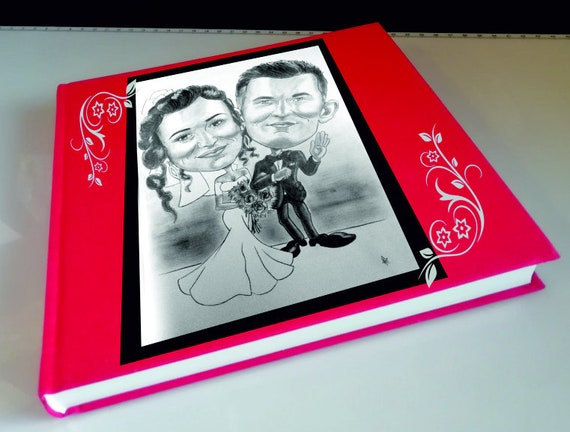 Memorial/ Guest Book With Caricature for Various Occasions | Etsy