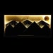 Handcrafted Lighted Dual Mountain Range Made From Cedar Comes With LED ...