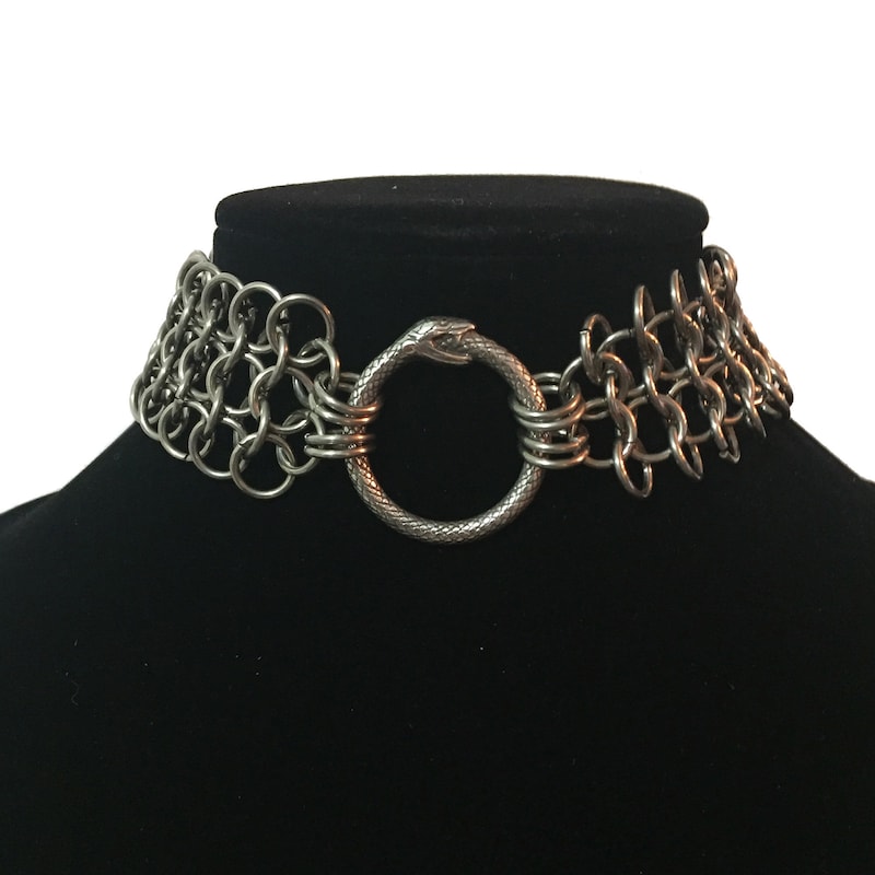 Sterling Serpent Choker - Etsy