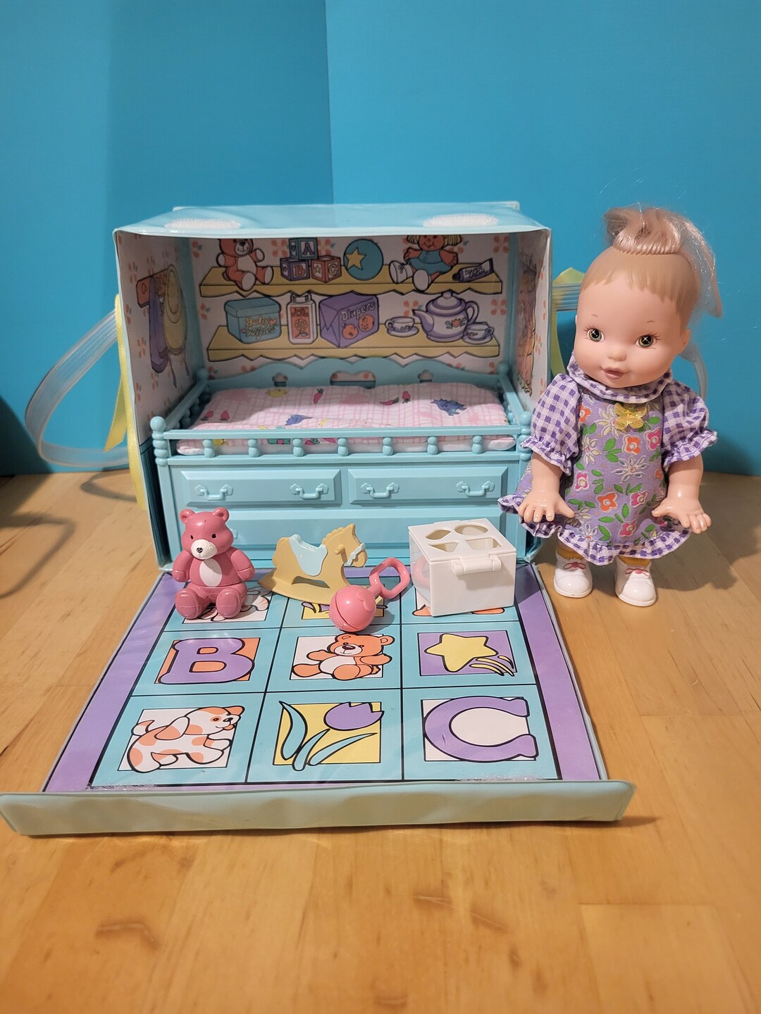 Vintage Toy Island Take-along Babies Toy Set - Etsy