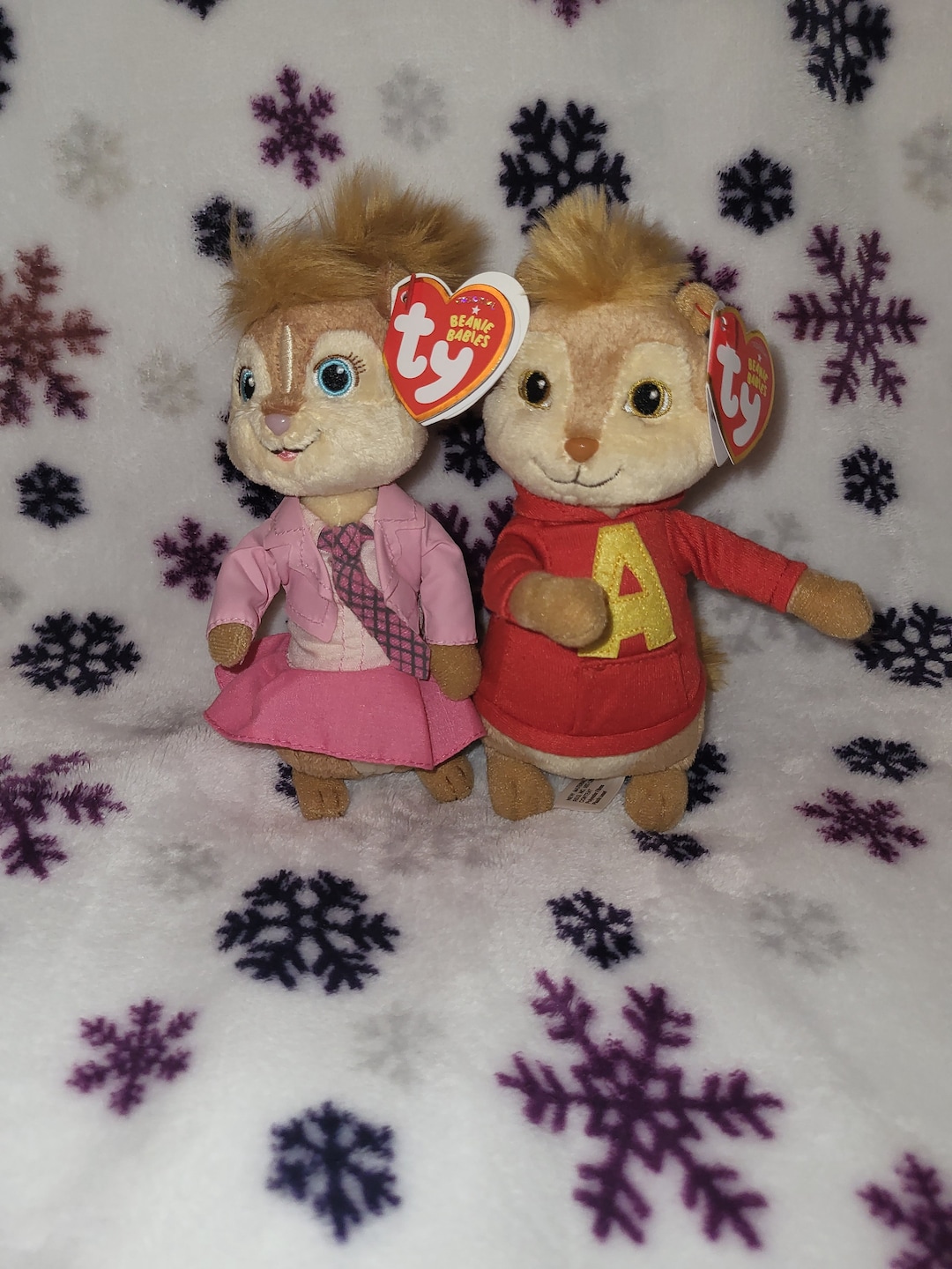 TY Beanie Babies Alvin Chipmunks Alvin and Brittany Plush - Etsy