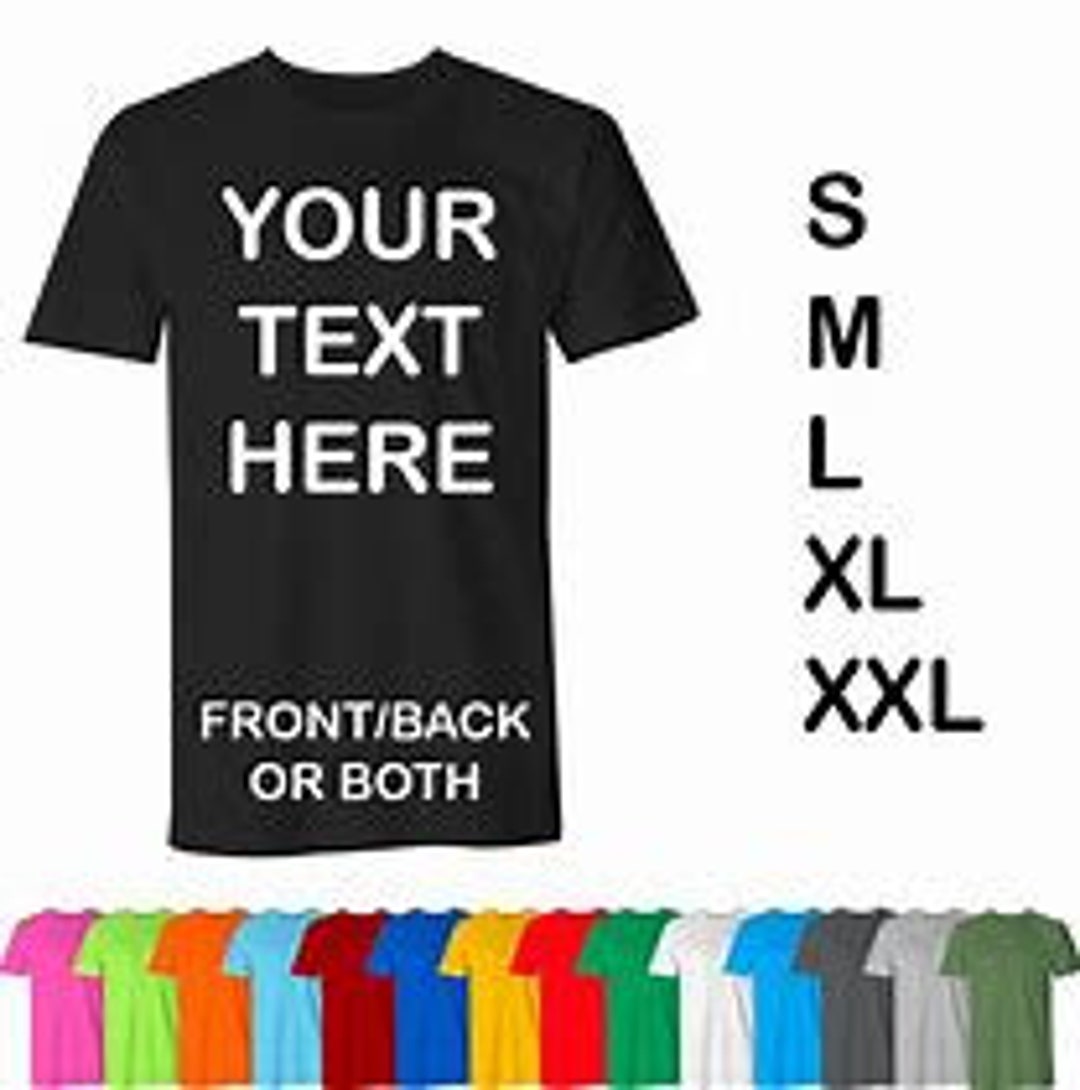 Custom T-shirts Choose the Color, Font and Design. Great for Family ...