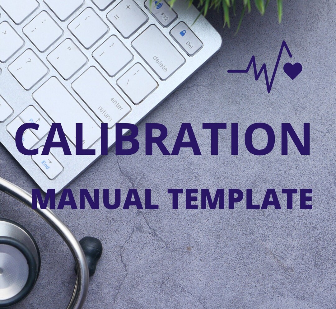 Calibration Manual Template - Etsy