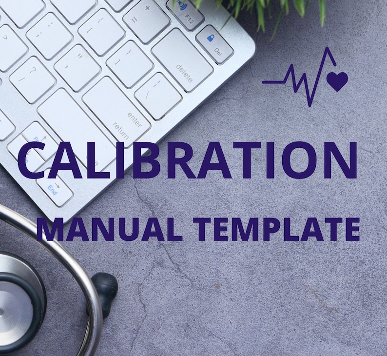 Calibration Manual Template - Etsy