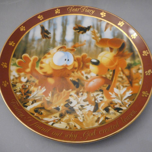Garfield Plate - Etsy