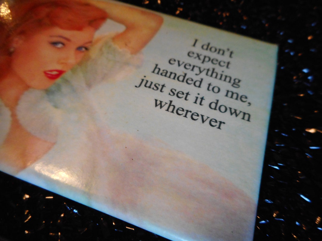 Sarcastic Lady Boss Magnet Set: Funny Fridge Decor, Self-love (4 ...