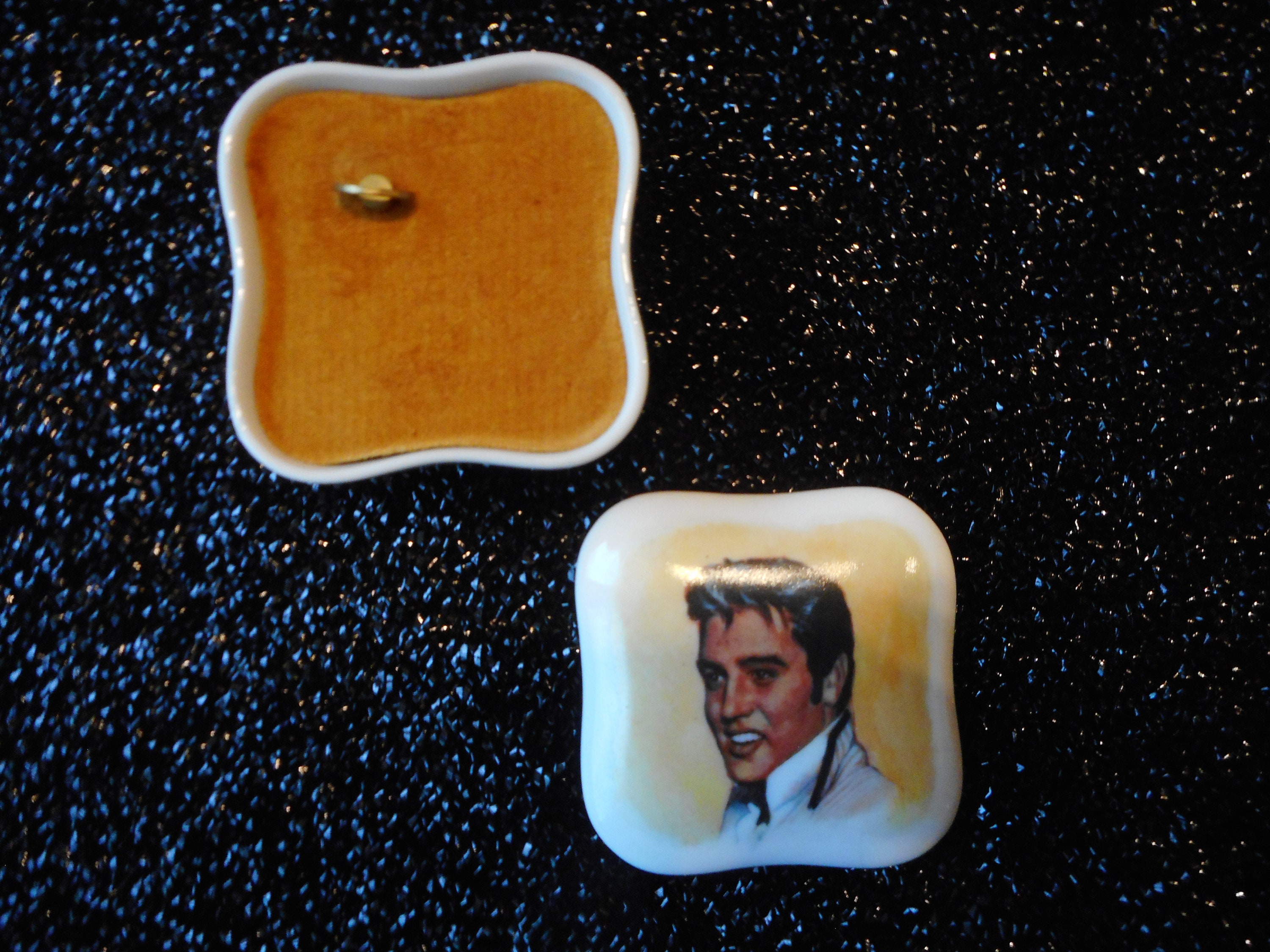 Elvis Presley Box Housewares Vintage '80's Ceramic Music Box Love Me ...