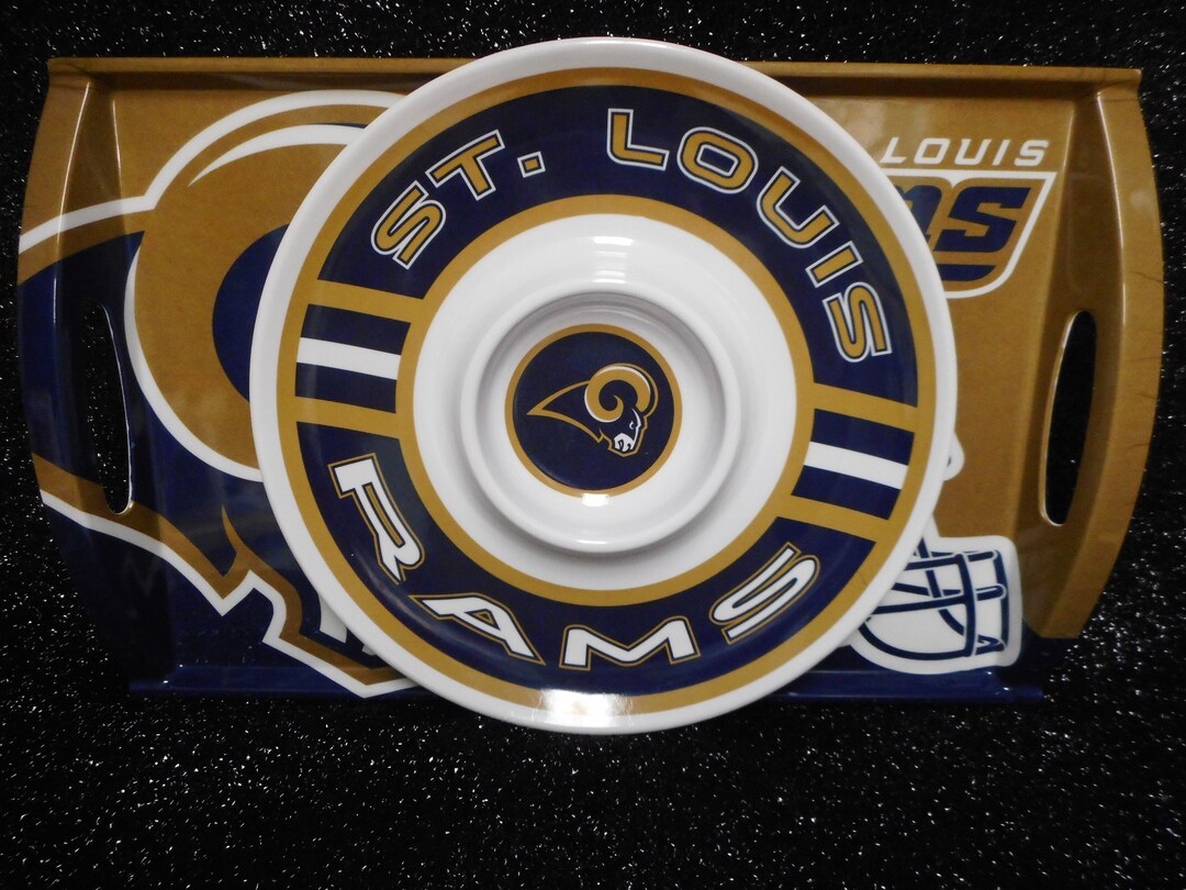St. Louis Rams Home & Living Kitchen Serving Trays Decor Gold and Blue ...