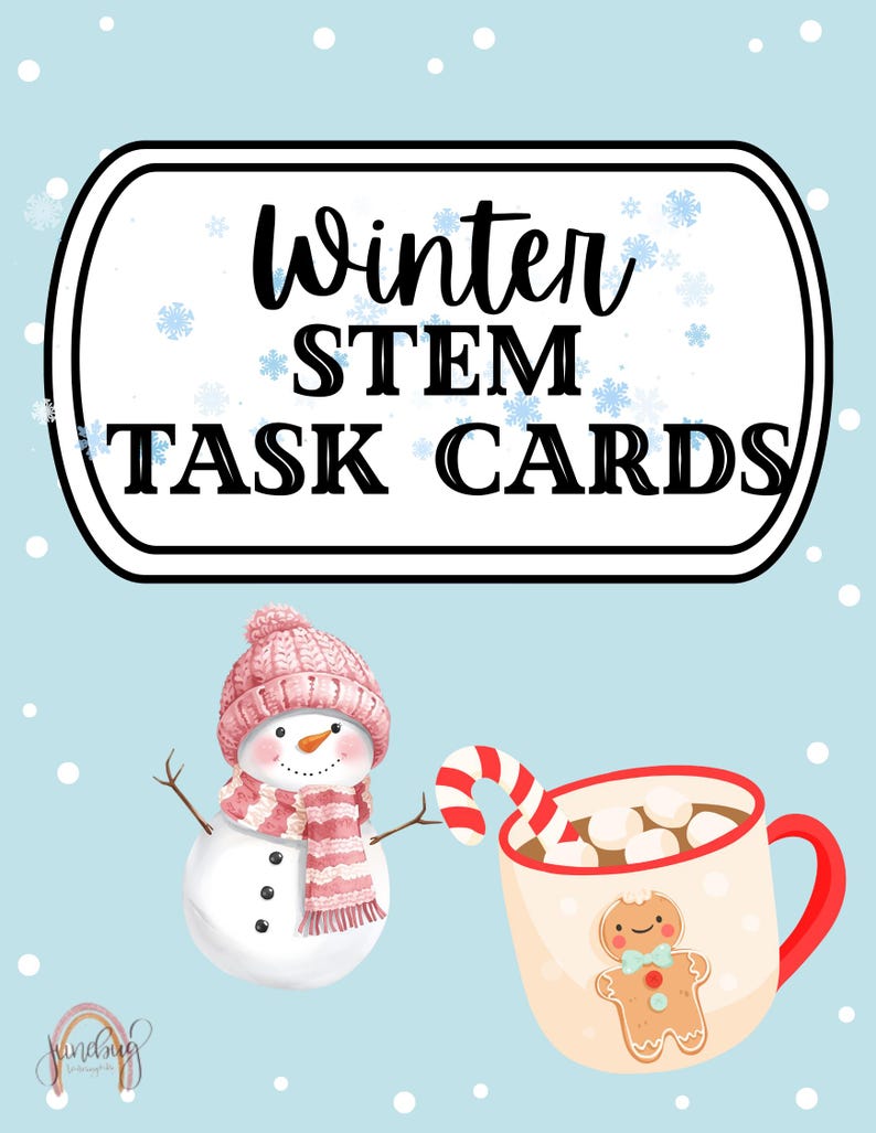 Winter Stem Challenge Cards (FULL 10-CARD SET) - Etsy