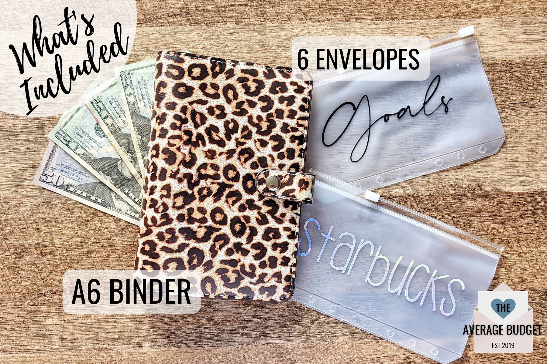 Cash Envelope System A6 Binder Clear Envelopes Laminated - Etsy