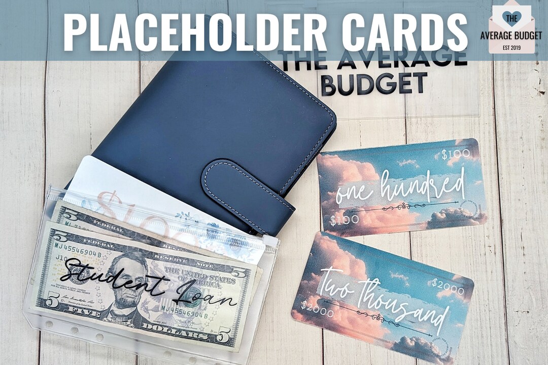 Money Placeholder, Laminated Placeholder, Minimalist Placeholder, Cash ...