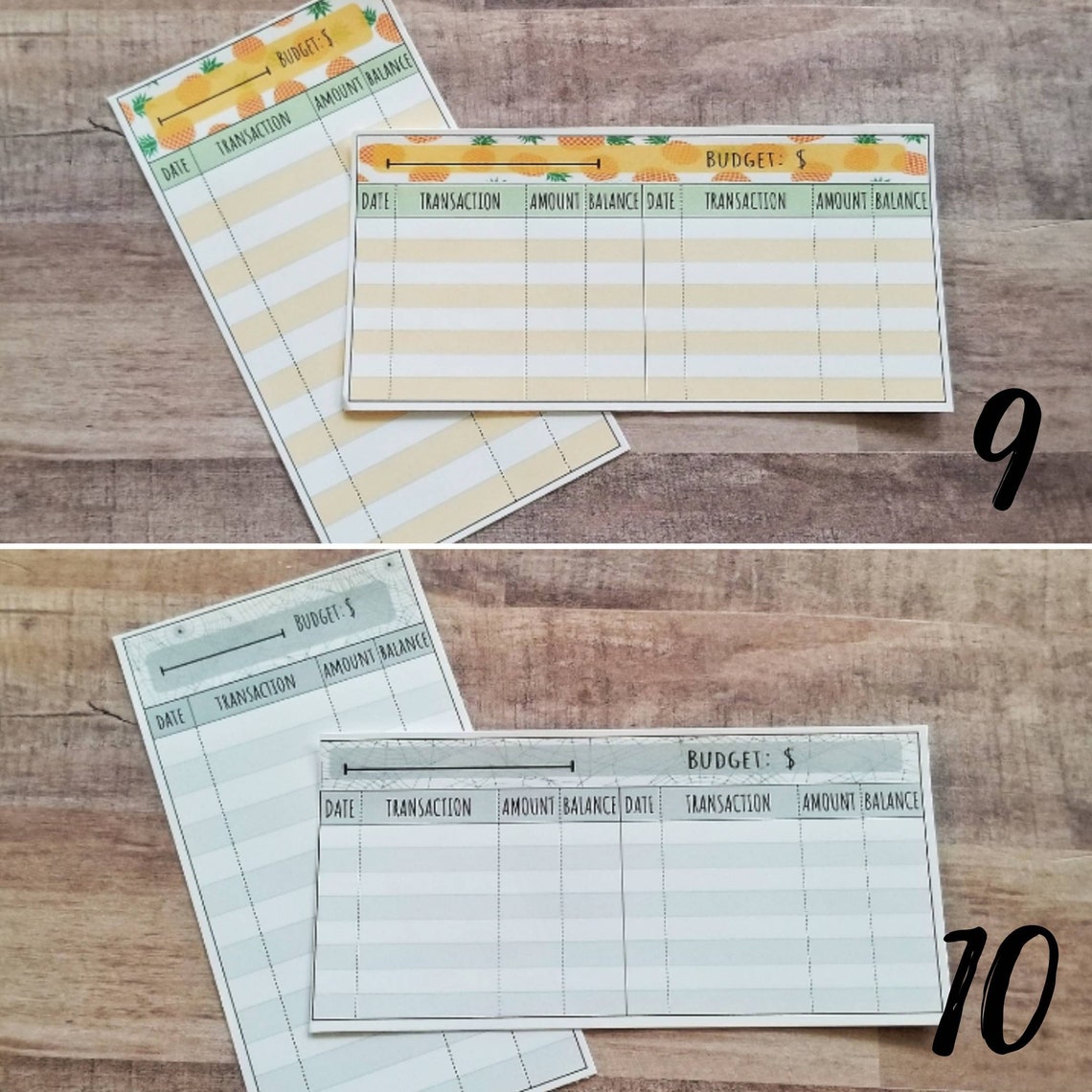 Cash Envelope Tracker Vertical Cash Trackers Cash Envelope - Etsy
