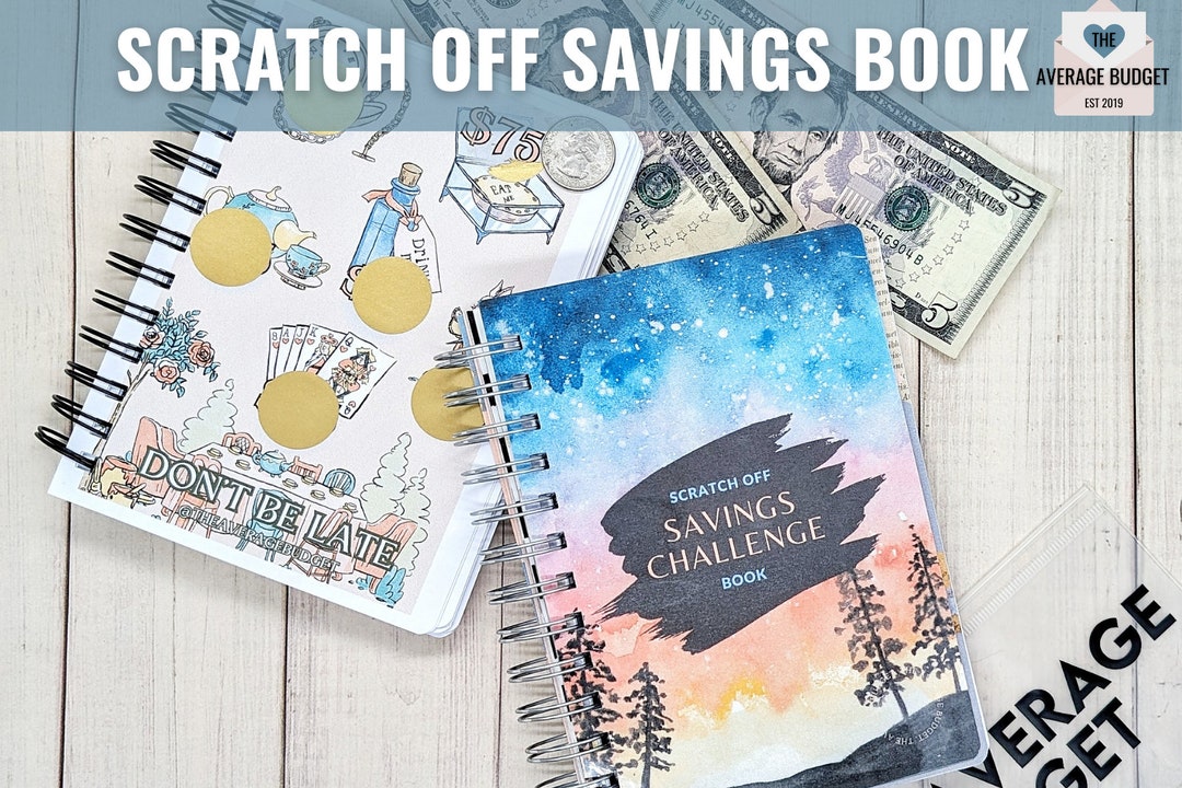 Scratch off Savings Challenge Binder Book, Cash Envelopes, Cash ...